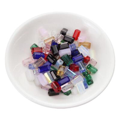 diy长方形水晶手工韩版耳坠散珠