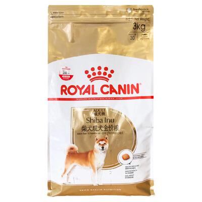 皇家狗粮3kg成犬柴犬专用中型犬