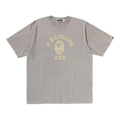 猿人字母裂纹印花短袖T恤BAPE