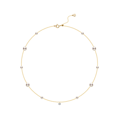 HELAS赫拉淡水珍珠14K金光影项链