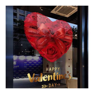 橱窗情人节装饰玻璃贴门贴纸