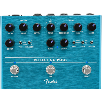 Fender纷达 Reflecting Pool 吉他 延迟/混响效果器