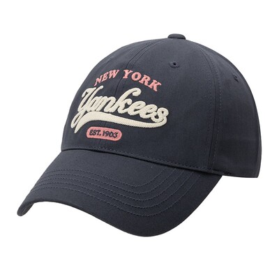 MLB正品字母学院风软顶棒球帽