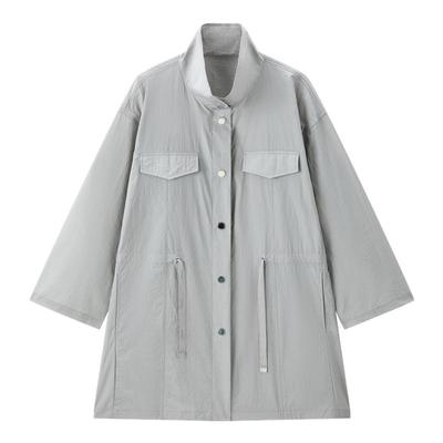 张婧仪同款 太平鸟柔光防晒衫系列新款凉感风衣通勤外套A1BBF2193