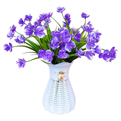 塑料假花客厅房间蝴蝶兰小摆件