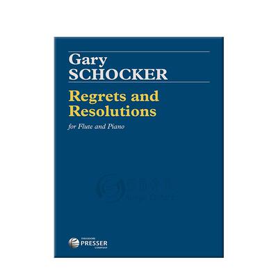 盖瑞夏克悔恨与决心长笛和钢琴