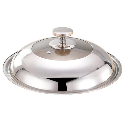 圆形玻璃炒菜锅46cm44透明可视