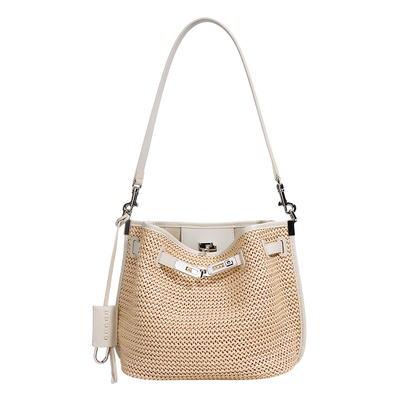 马克华菲水桶包单肩斜挎菜篮子包