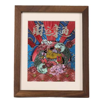 礼师傅藏族守护神吉祥天母唐卡画