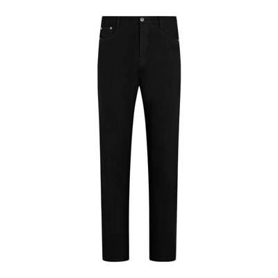 SUITSUPPLY黑色棉裤装