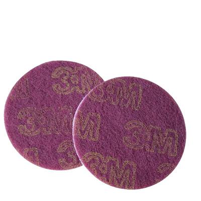 3M植绒百洁布工业用 4寸5寸背绒抛光片 角磨机打磨除锈清洁拉绒片