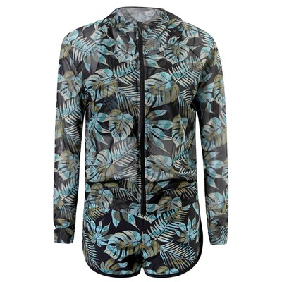 女士长袖分体防晒速干游泳衣