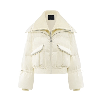 艾莱依甜美保暖女士短款鹅绒服