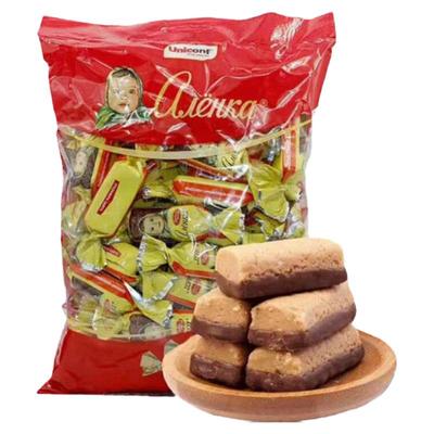 巧克力芝麻酥糖俄罗斯进口爱莲巧