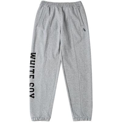 【自营】MLB男女新款灰色宽松长裤学院风情侣运动休闲裤3APTV0141