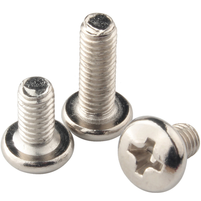 铁镀镍十字大圆头螺丝钉