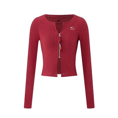 Nike耐克女装2025冬季新款NSW NK CHLL RIB FZ CNY修身外套IQ3828