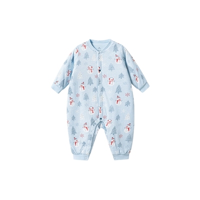 英氏婴儿夹棉连体衣秋冬