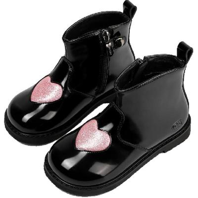 艾芮苏漆皮皮靴