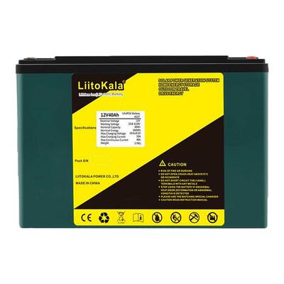 LiitoKala LiitoKala 12V40AH应急电源 大容量 户外夜市铁锂电池