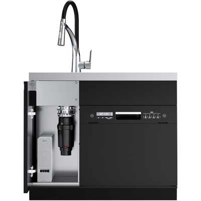 华凌集成水槽洗碗机独立热风烘干