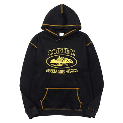 美式街头潮牌暗黑恶魔岛连帽卫衣