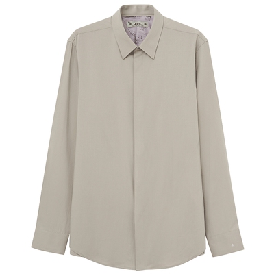 JDV商场同款浅灰色长袖正装衬衫