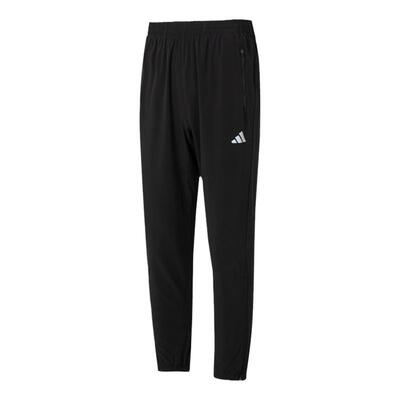 Adidas阿迪达斯男装2024夏季新款梭织透气休闲运动跑步长裤IL7187