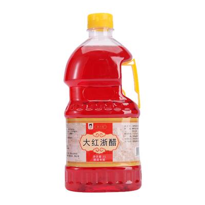 大红浙醋红醋泡萝卜用泡菜红醋1L烤鸭水皮上色胖大晓红醋商用
