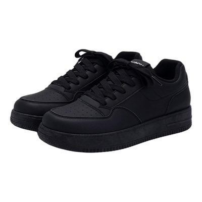 环球黑色内增高鞋子男鞋春秋冬2026新款休闲潮鞋百搭学生厚底板鞋