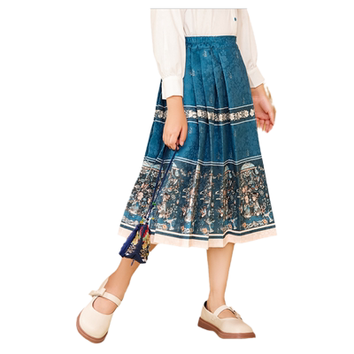 年衣.行云画戏马面裙亲子装