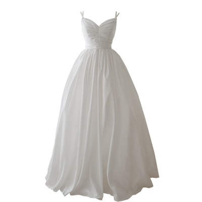 Nomeives法式塔夫绸轻婚纱