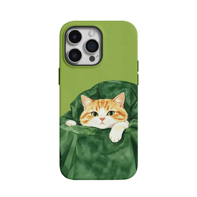 【可爱满分】油画慵懒猫咪手机壳
