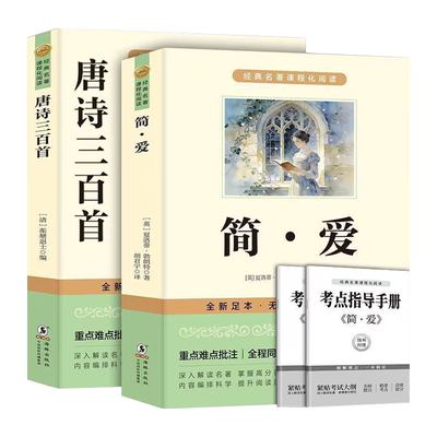 简爱正版原著九年级阅读的课外书初三上册课外书籍人教版9九上名著初中生儒林外史完整版解读同步训练科学小说无删减练习必读填空