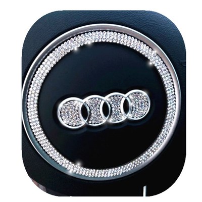 适用奥迪方向盘内饰钻石贴镶钻