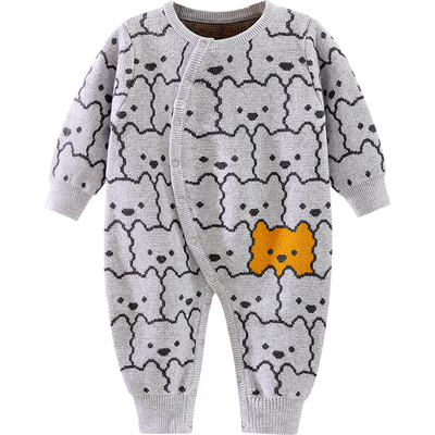 Aengbay春秋季薄款针织哈衣