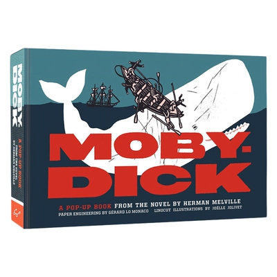 英文原版 Moby-Dick 梅尔维尔 大白鲸 插图立体书 蓝思1200L 英文版 进口英语原版书籍