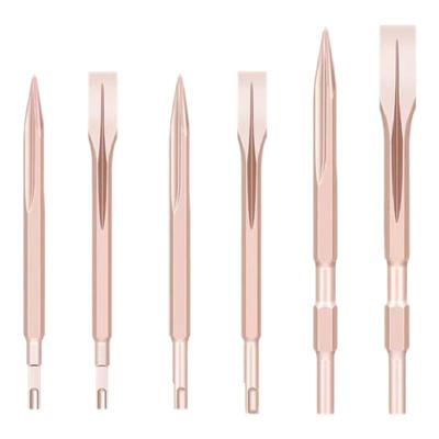 电镐凿子冲击钻穿墙圆柄六角扁铲