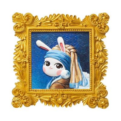 玩作卡通兔立体浮雕数字油画套装