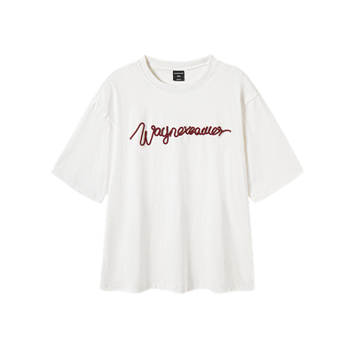 韦恩泽维尔大码宽松圆领短袖T恤