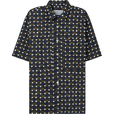 【38开门红】LOREAK MENDIAN 男古巴领印花棉质衬衫