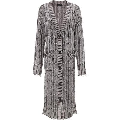 ONLY做旧长款毛衣开衫针织衫