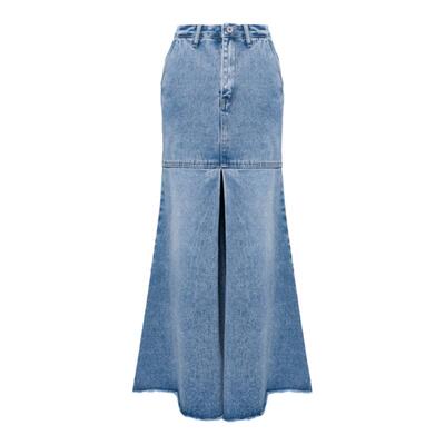 中长A型韩系鱼尾设计感半身裙