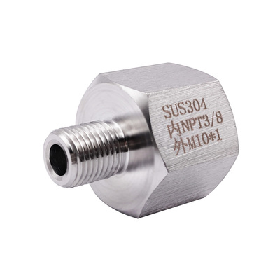 内丝NPT3/8-外丝M10*1螺纹转接头