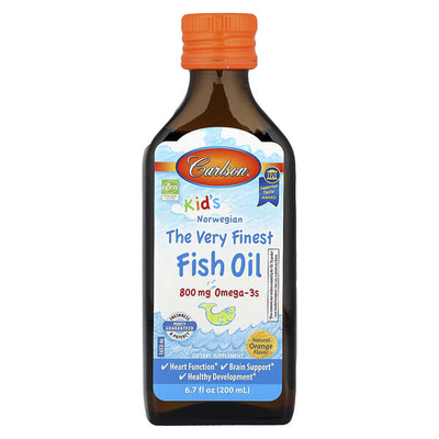 Carlson挪威鱼油Omega-3儿童DHA大脑健康记忆力