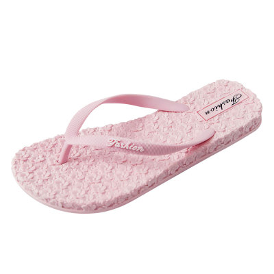 按摩底人字拖女平底家居浴室塑料