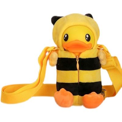 可爱背带小黄鸭保温316不锈钢