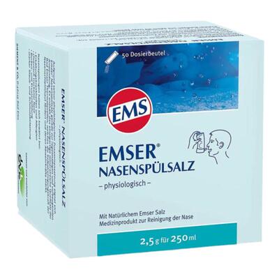 自营｜德国EMSER天然洗鼻海盐50包X2.5g鼻炎过敏鼻腔清洁孕妇可