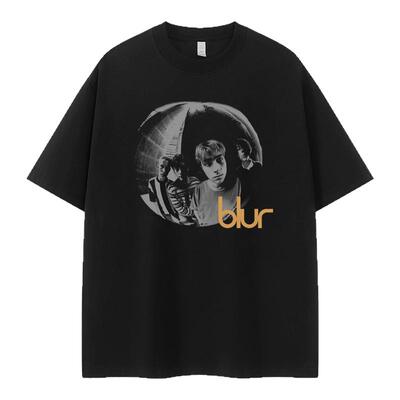 BLUR模糊乐队复古美式T恤