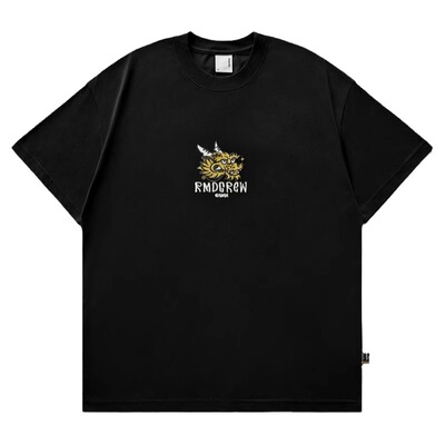 Remedy龙年限定夏季新款凉感宽松上衣美式潮牌情侣装短袖T恤男女